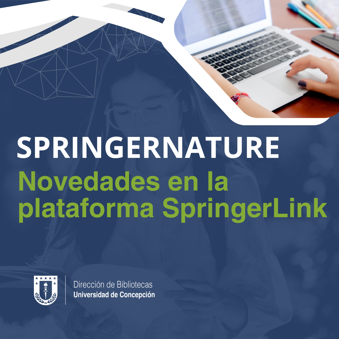 Webinar: Novedades en la plataforma SpringerLink – Bibliotecas UdeC
